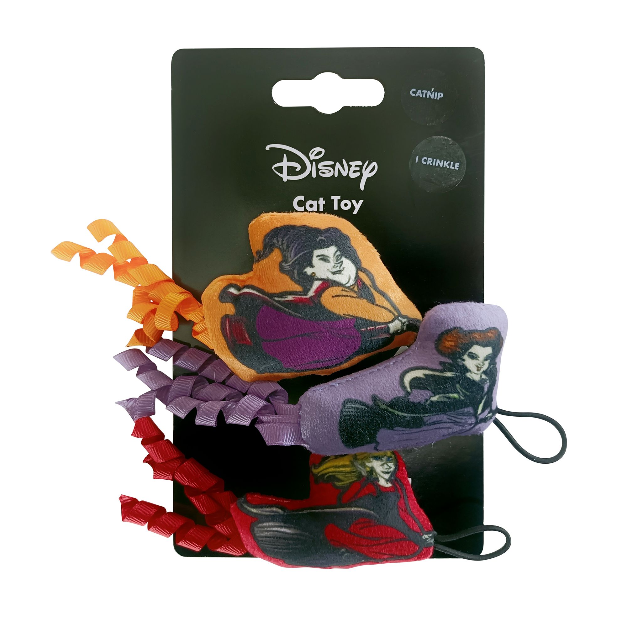 Hocus Pocus Sanderson Sisters Flyer Cat Toy - 3 Pack | cat Plush Toys ...