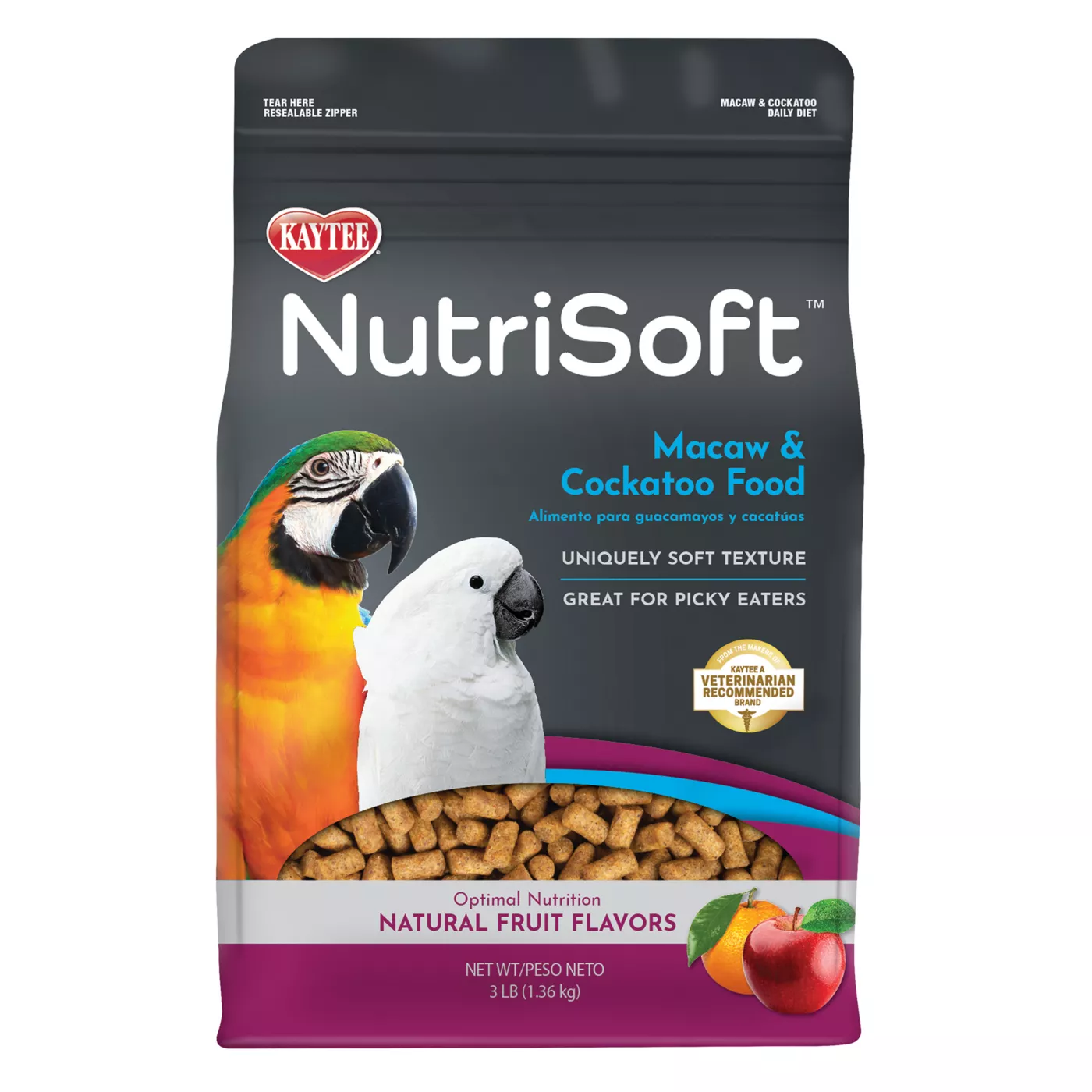 Kaytee NutriSoft Macaw & Cockatoo Food