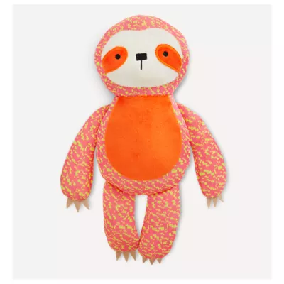 Joyhound Crazy Comfy Fly Knit Plush Sloth Dog Toy - Squeaker, Crinkle