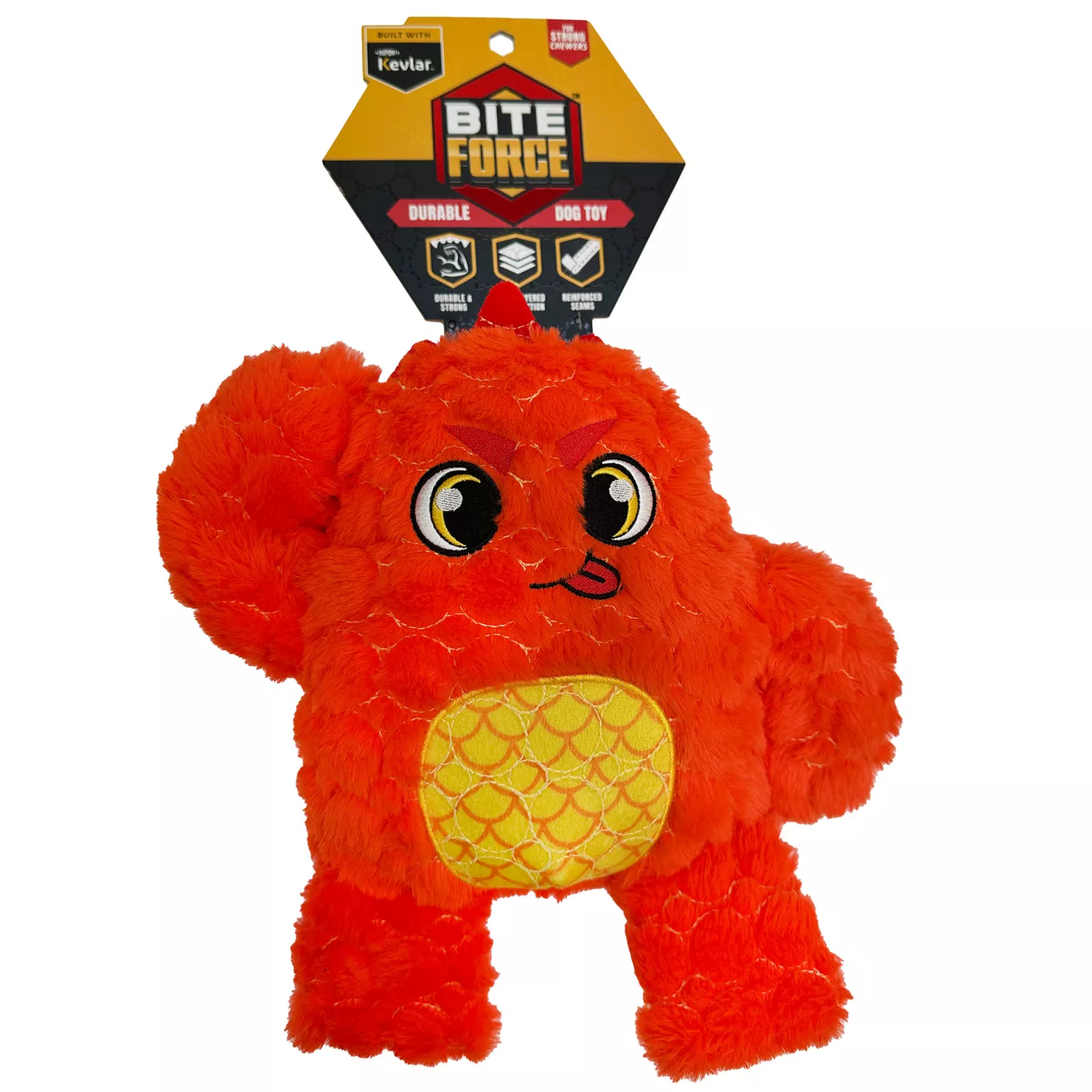 Bite Force Mr. Mighty Marvin Kevlar® Monster Tough Plush Dog Toy