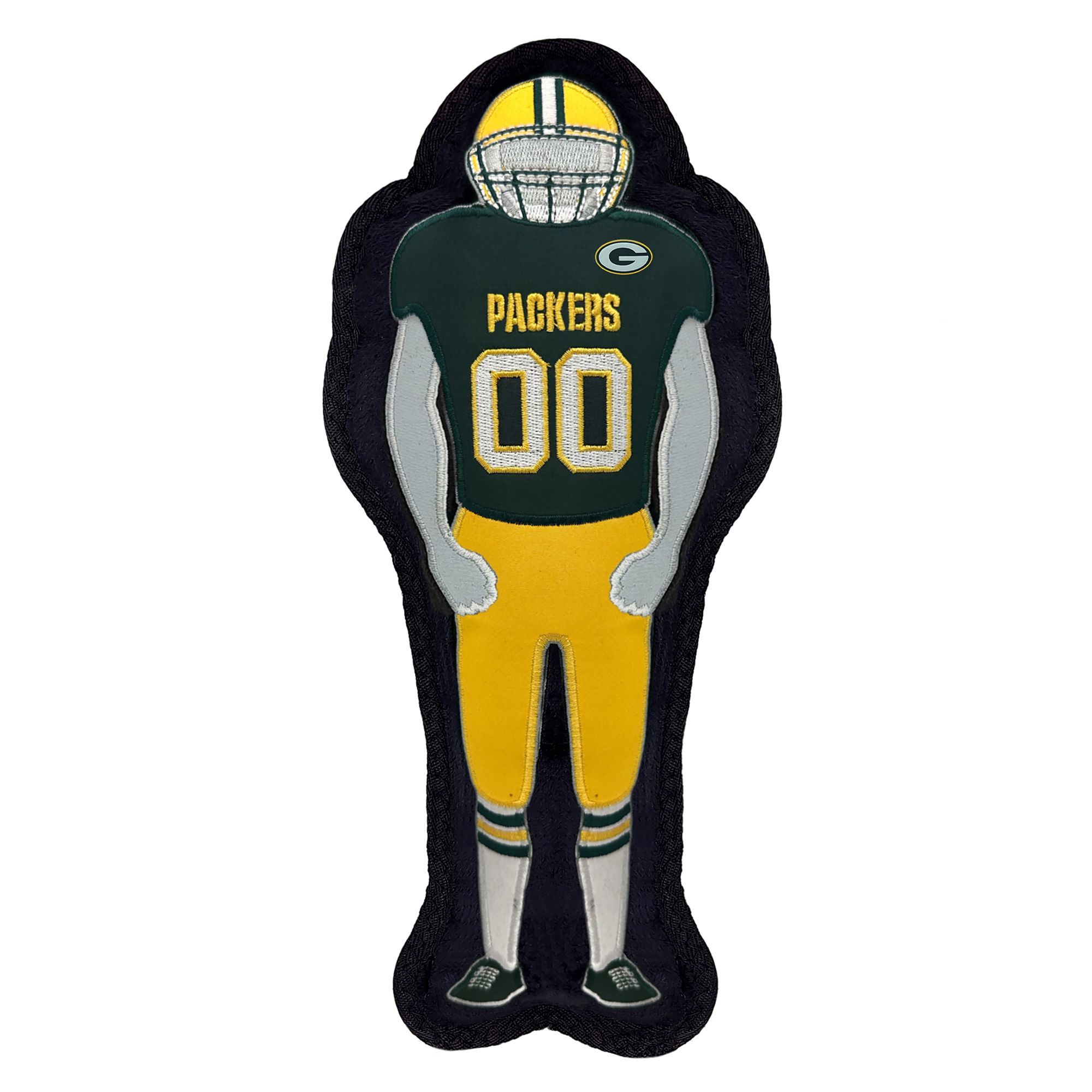 Pets First Green Bay Packers Player Tough Dog Toy