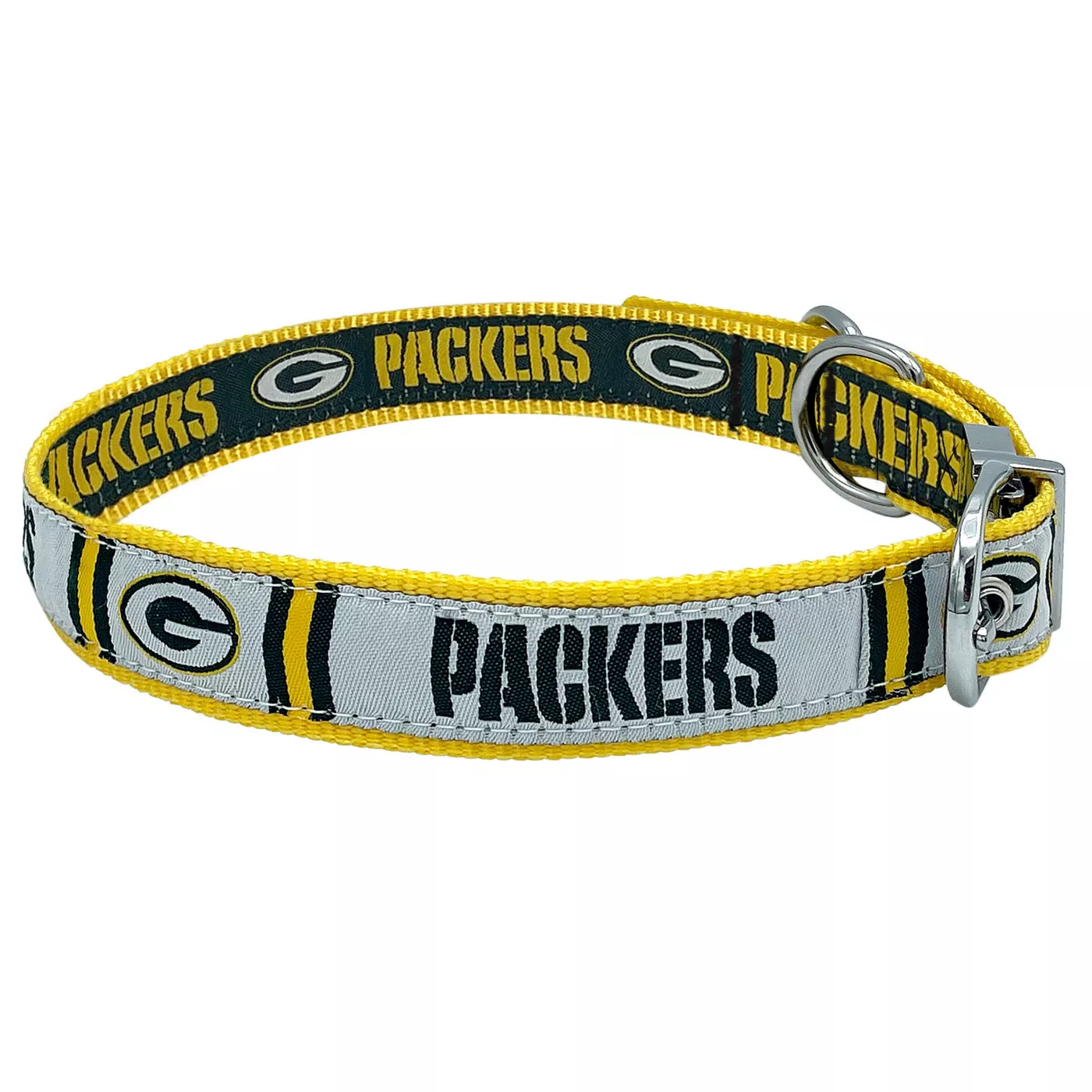 Pets First Green Bay Packers Reversible Dog Collar
