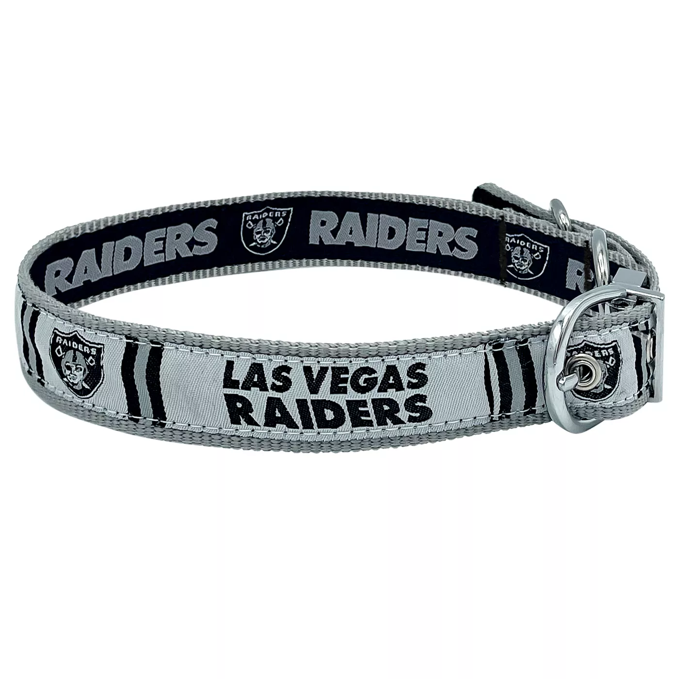Pets First Las Vegas Raiders Reversible Dog Collar