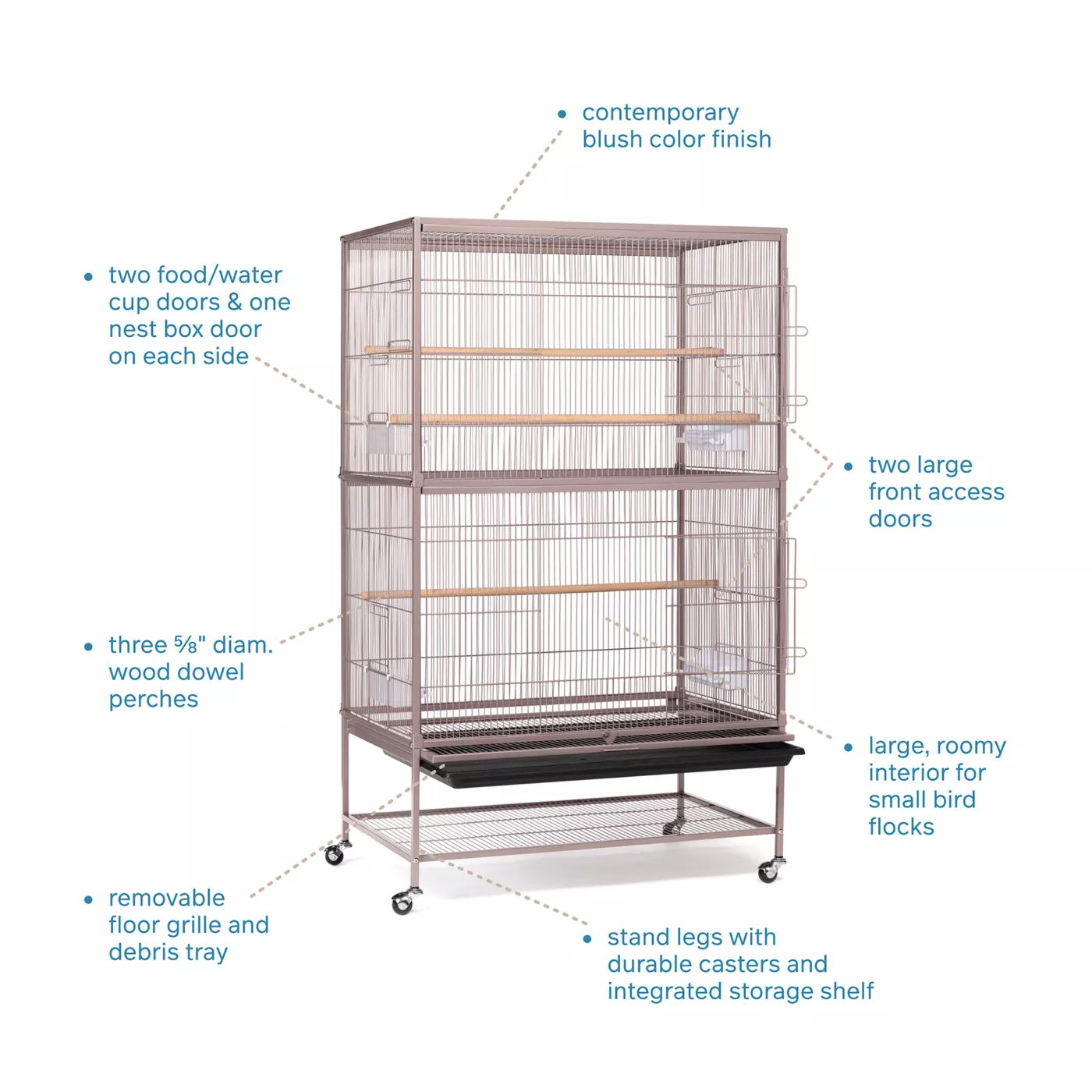 Prevue Pet Products Wrought Iron Flight Cage with Stand