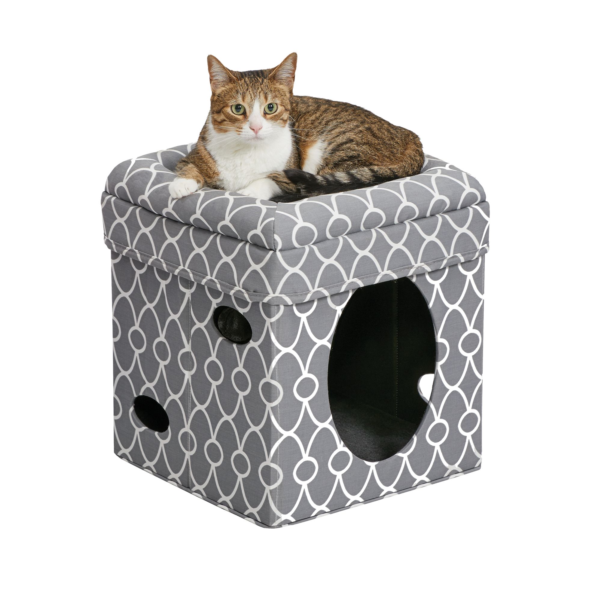 Midwest Curious Cat Cat Cube | cat Covered Beds | PetSmart