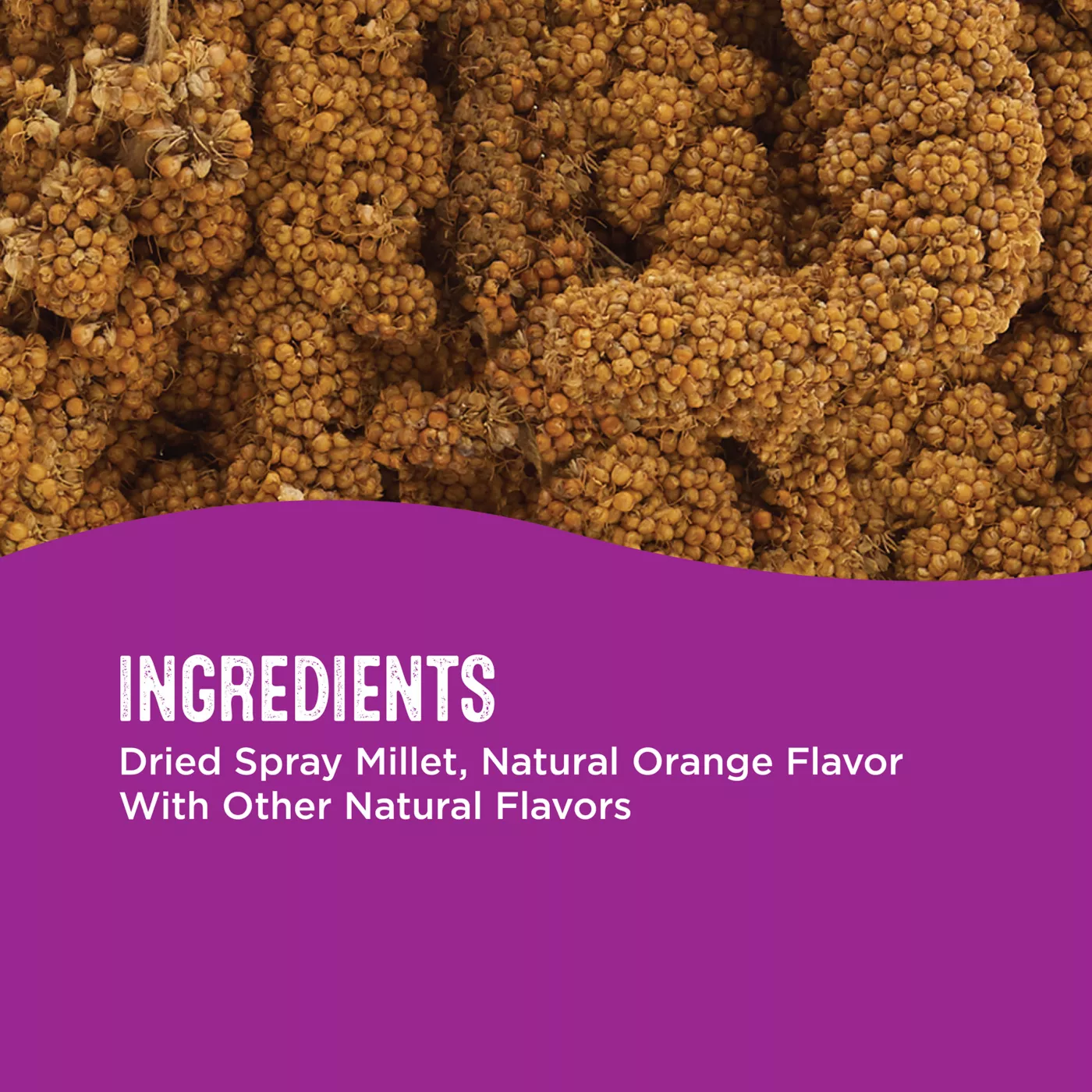 All Living Things® Naturally Orange Flavored Spray Millet Bird Treats