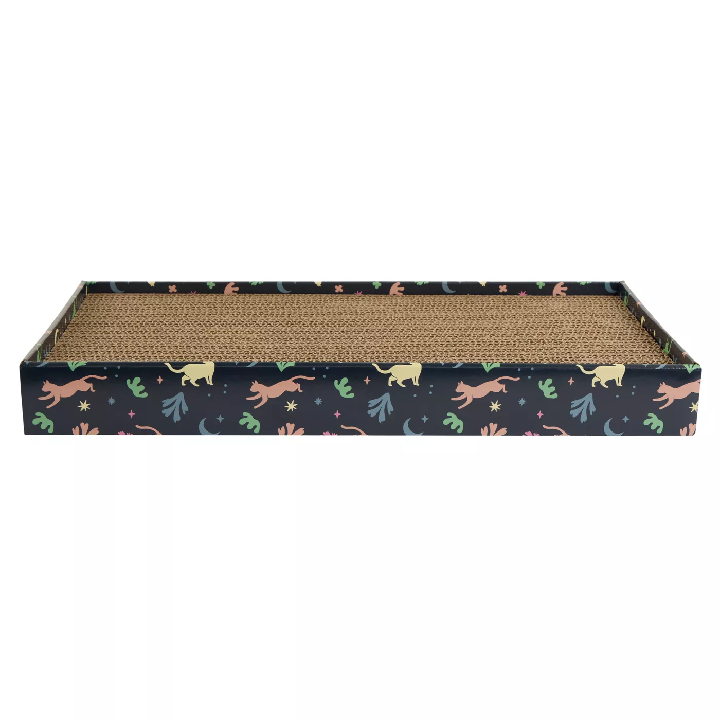 Whisker City Space Cat Double-Wide Basic Corrugate Cat Scratcher