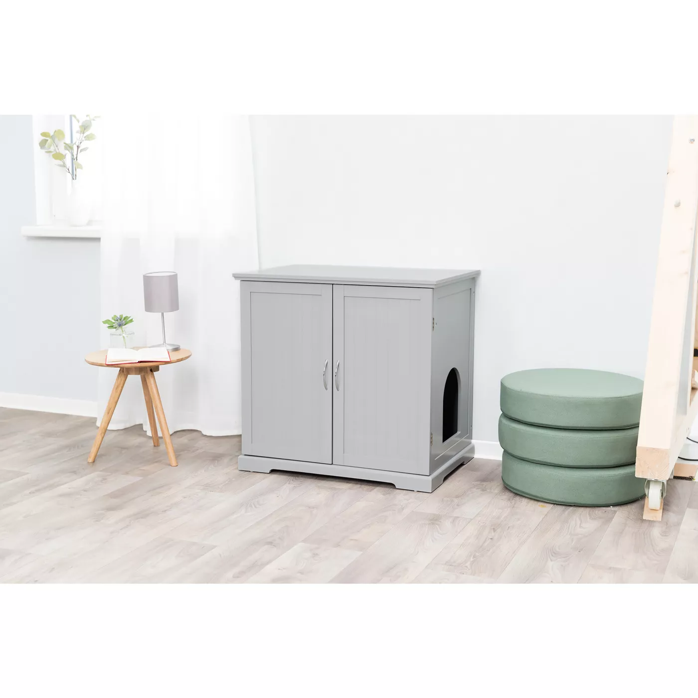 TRIXIE XL Wooden Litter Box Enclosure with Storage Drawer