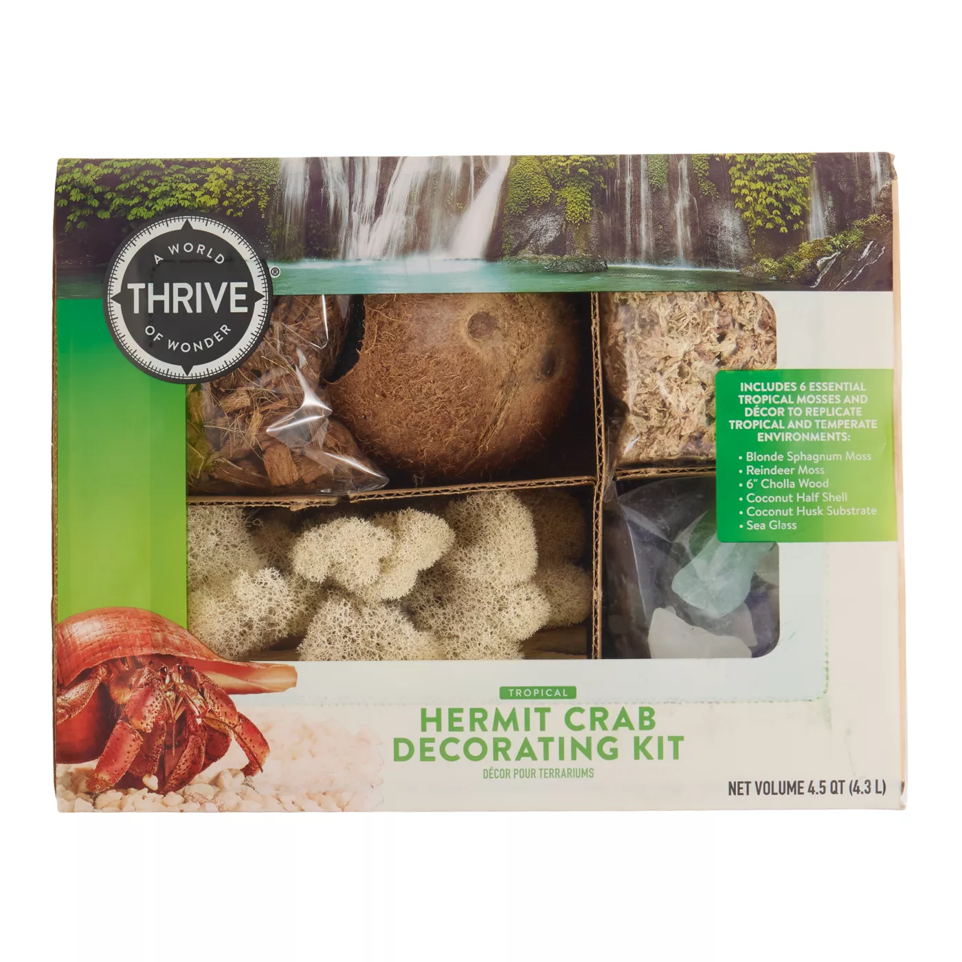 Thrive Tropical Hermit Crab Decorating Kit