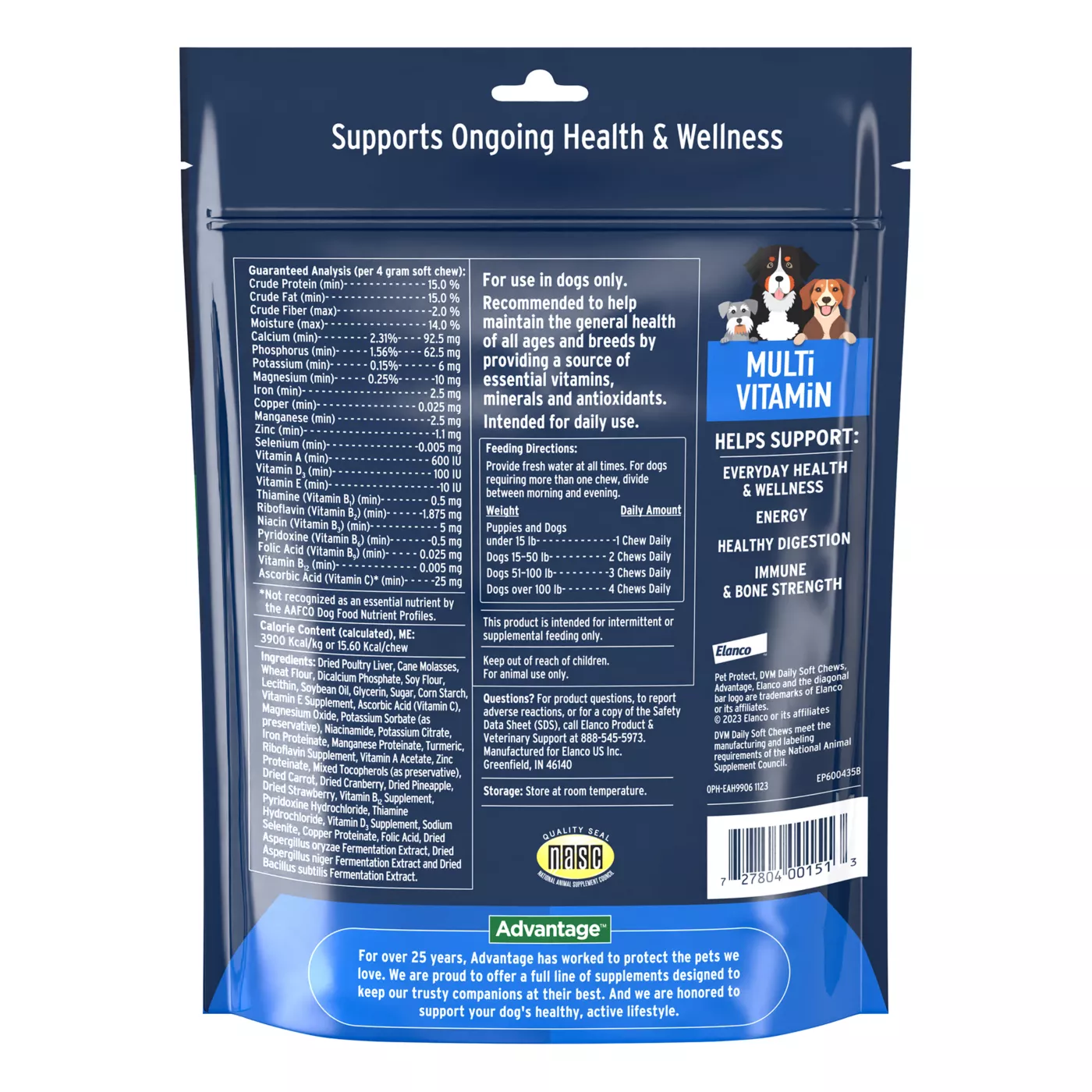 Pet Protect Multivitamin Dog Supplements 120 Count