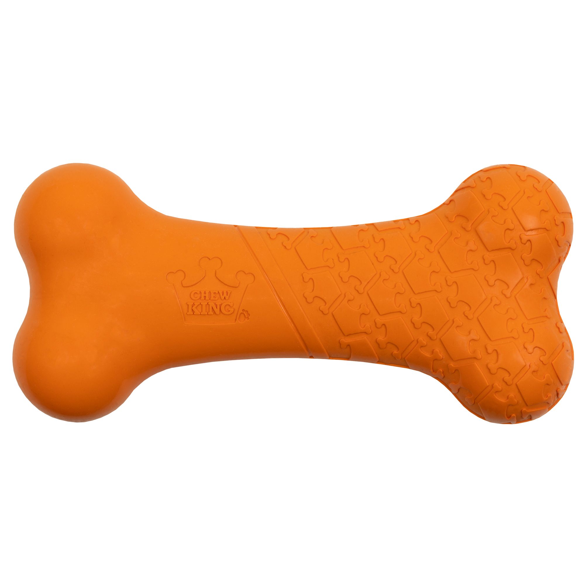 Chew King Bacon Flavor Rubber Bone Dog Toy