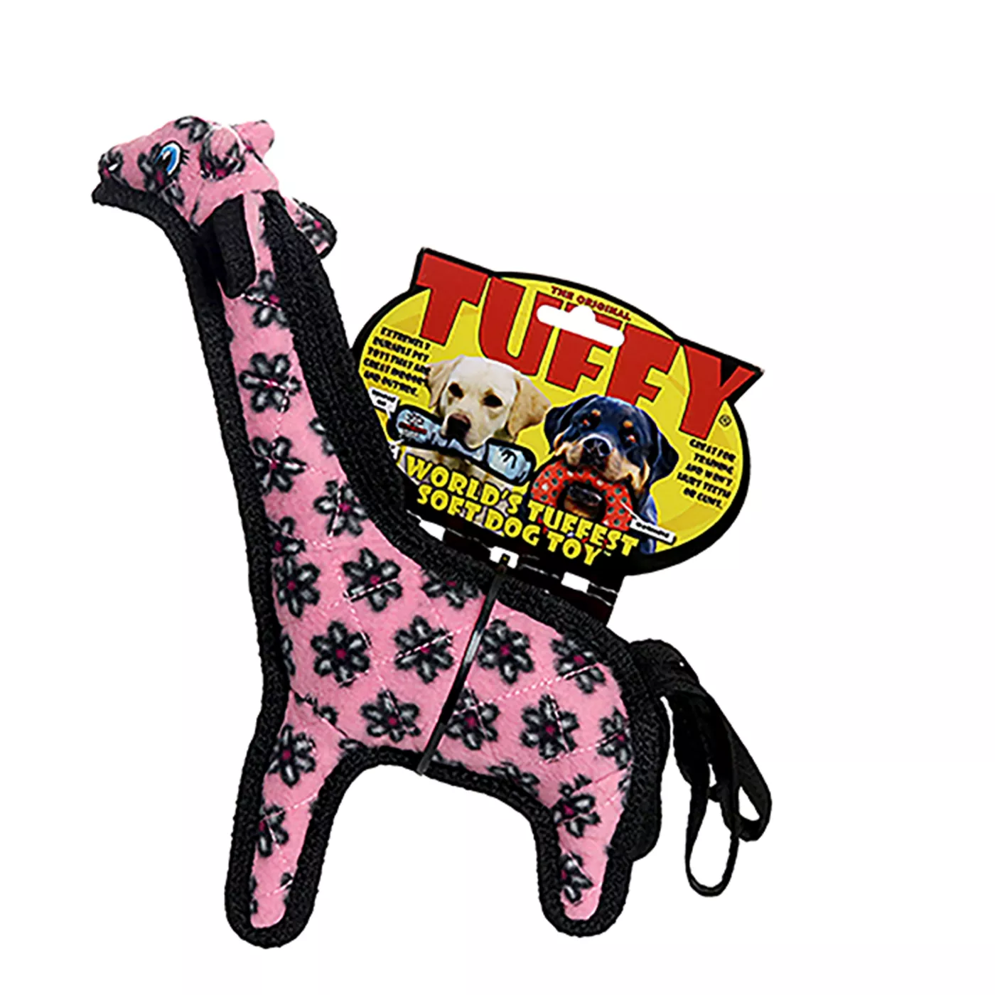 TUFFY® JR Zoo Pink Giraffe Dog Toy