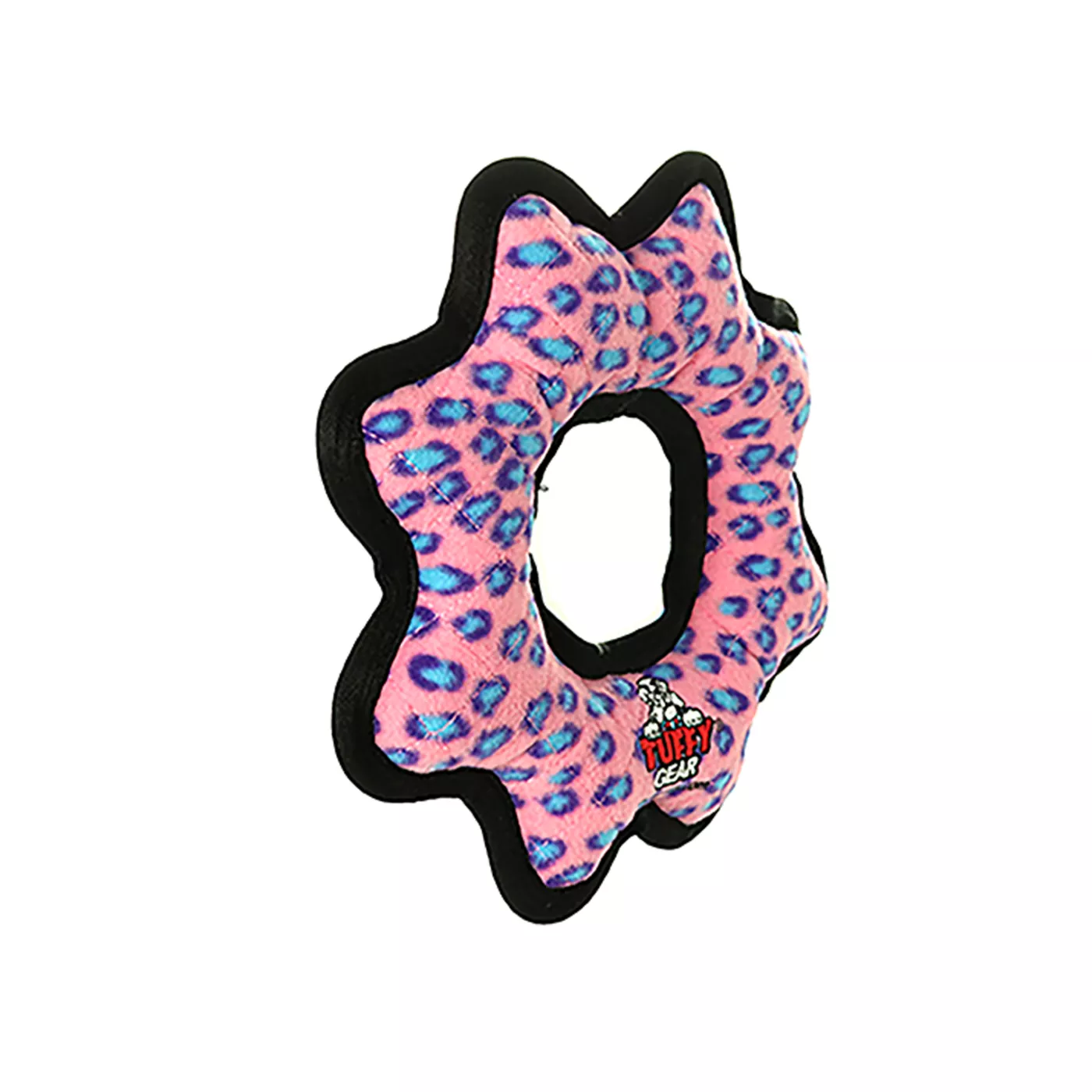 TUFFY® Ultimate Gear Ring Pink Leopard Dog Toy