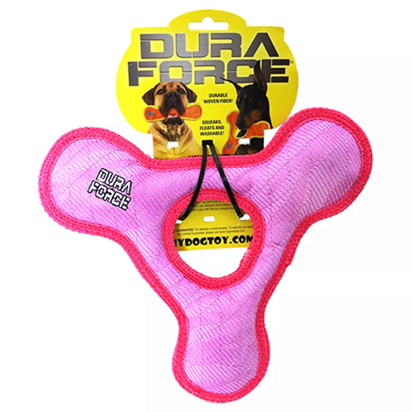 DuraForce Tiger Triangle Ring Dog Toy