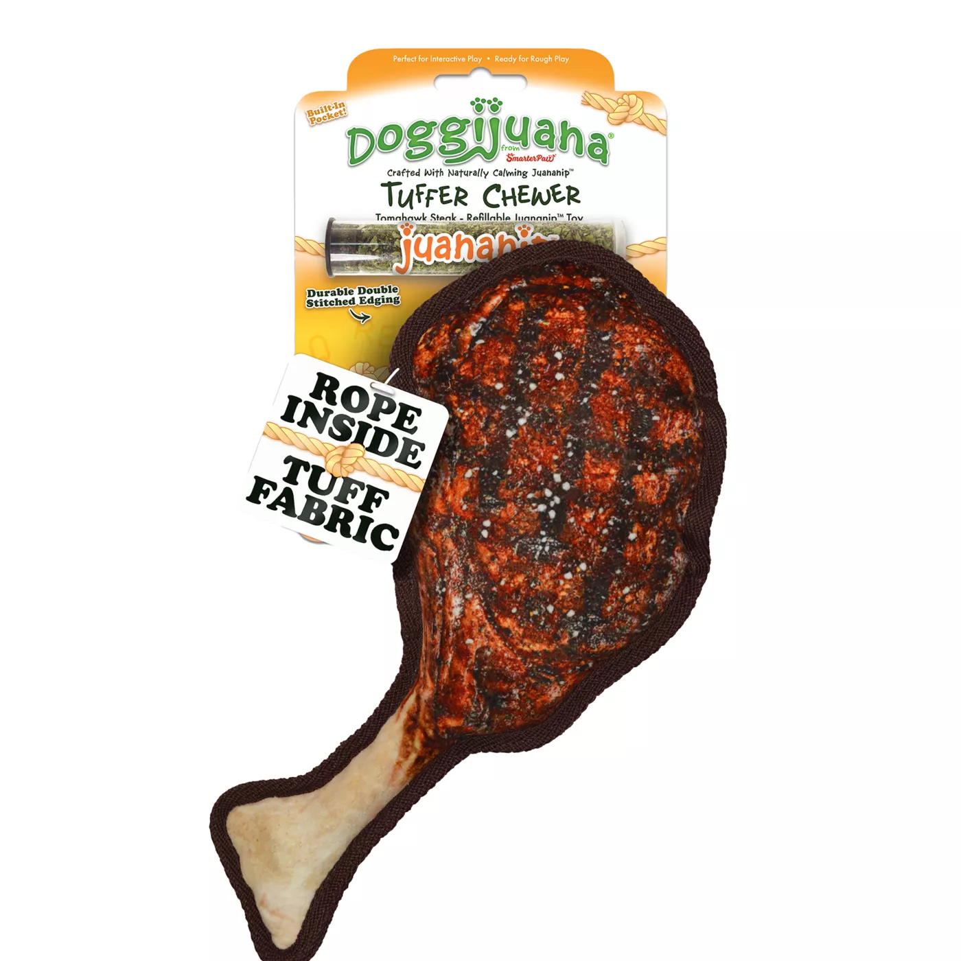 Tuffer Chewer Refillable Tomahawk Steak Toy