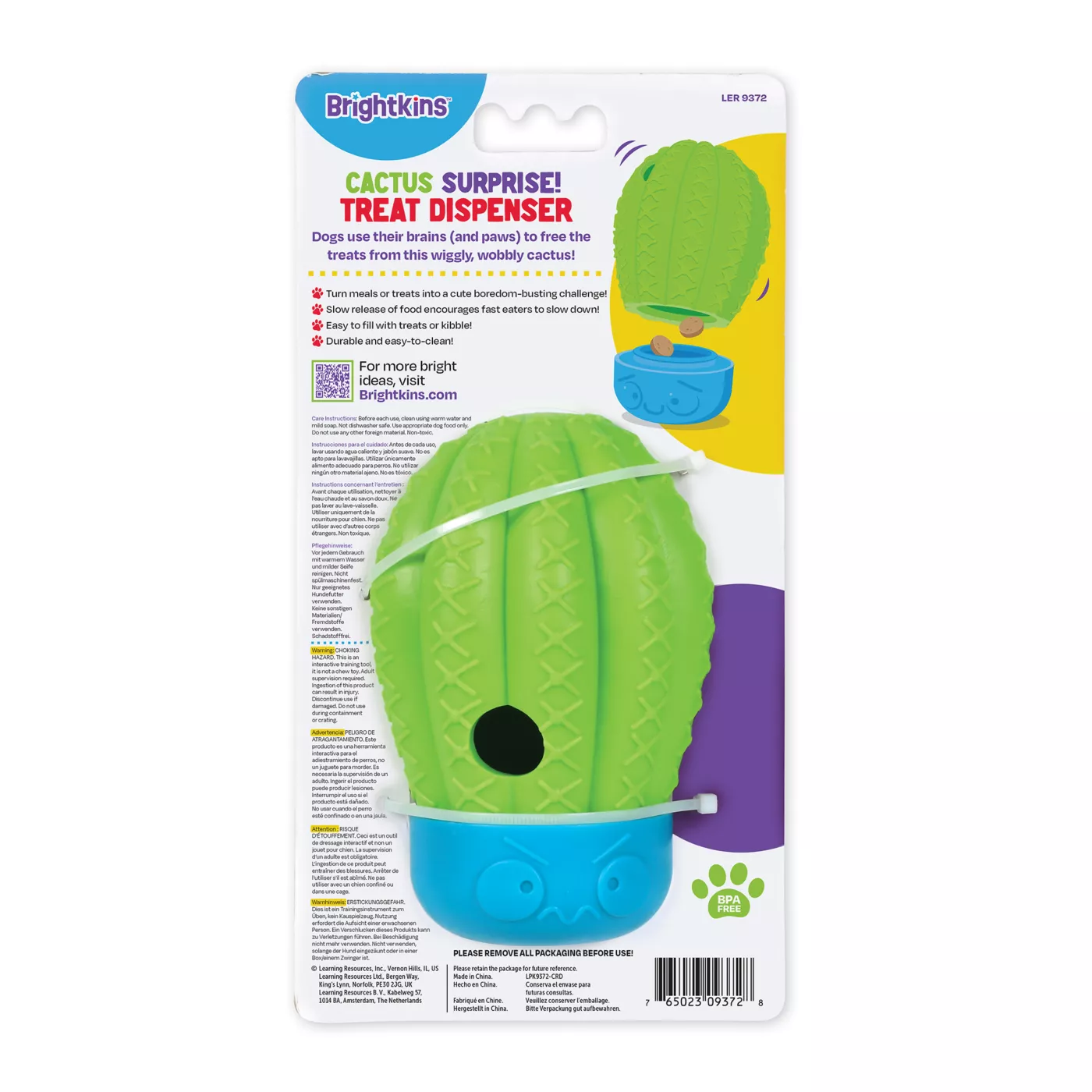 Brightkins Cactus Surprise Treat Dispenser