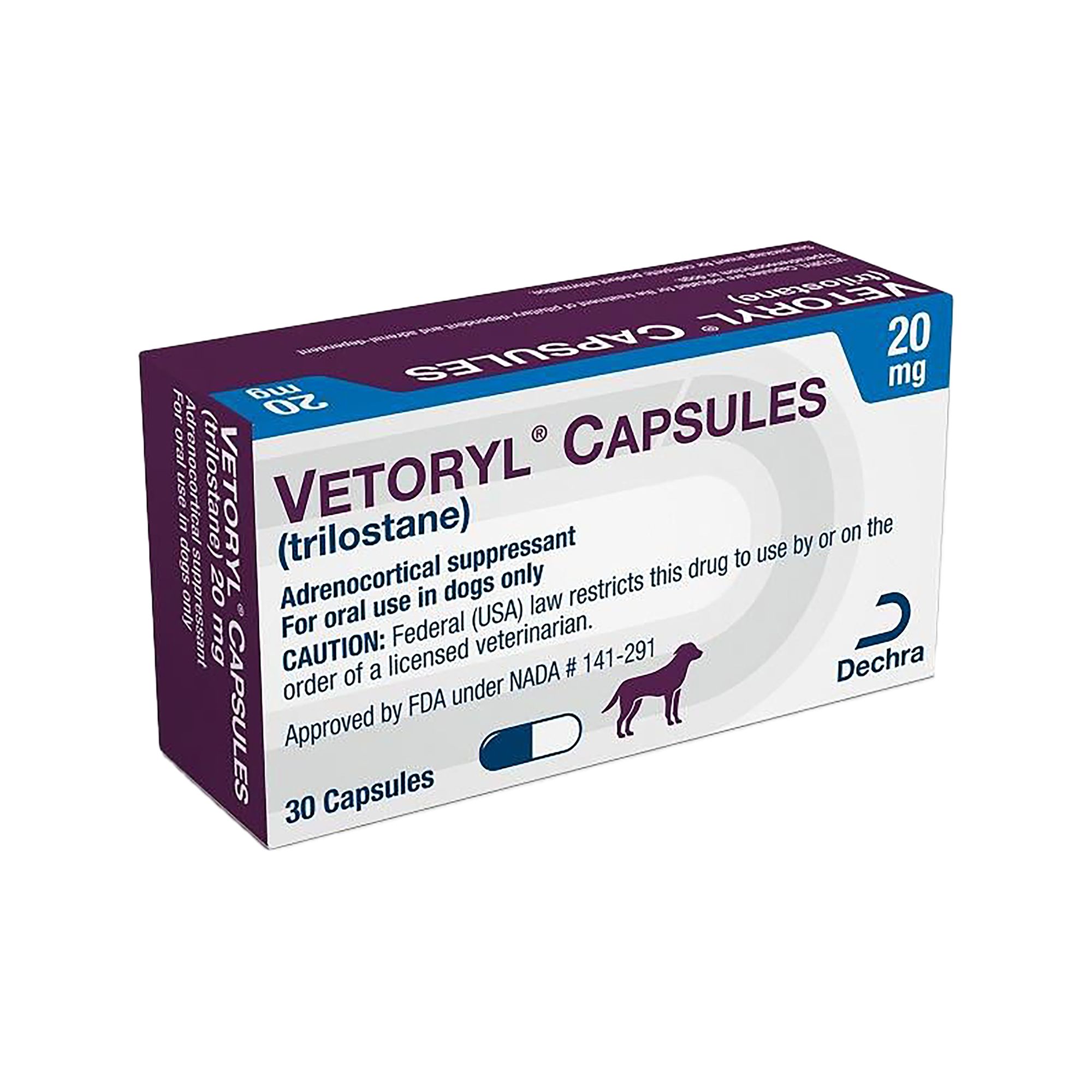 Vetoryl (trilostane) Capsules for Dogs, 20mg