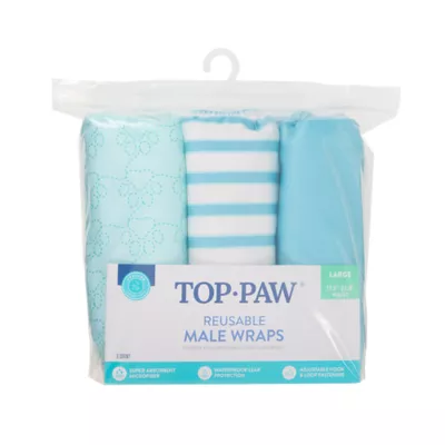 Top Paw® Male Reusable Dog Diapers - Male Wraps - 3 Count