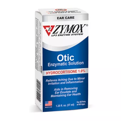 Zymox Otic Dog & Cat Ear Infection Treatment with Hydrocortisone, 1.25 ...