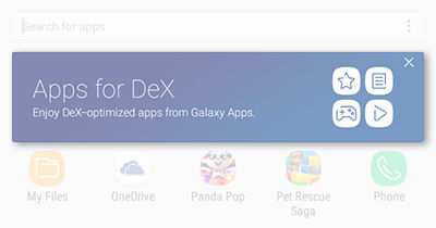 Downloading Apps in Samsung DeX