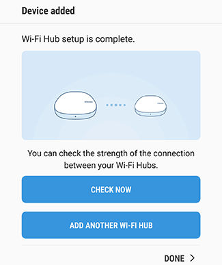 Connect Home Initial Setup