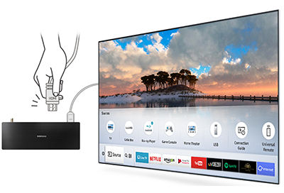 Connect the One Connect Box to Your QLED TV