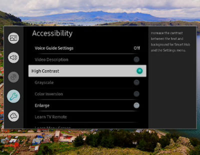 Accessibility Settings for Your TV
