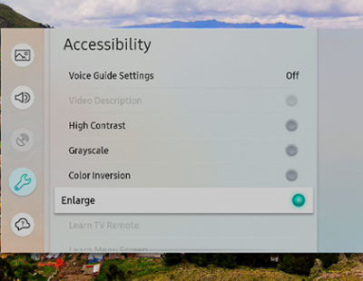 Accessibility Settings for Your TV