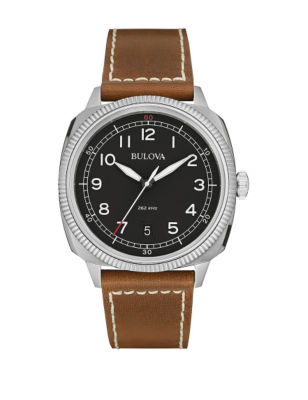 UPC 042429296251 - Bulova Watch Black Dial Date Quartz Brown Leather ...