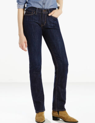 Levis 525 Perfect Waist Short Length Dark Wash Jeans Stage Stores