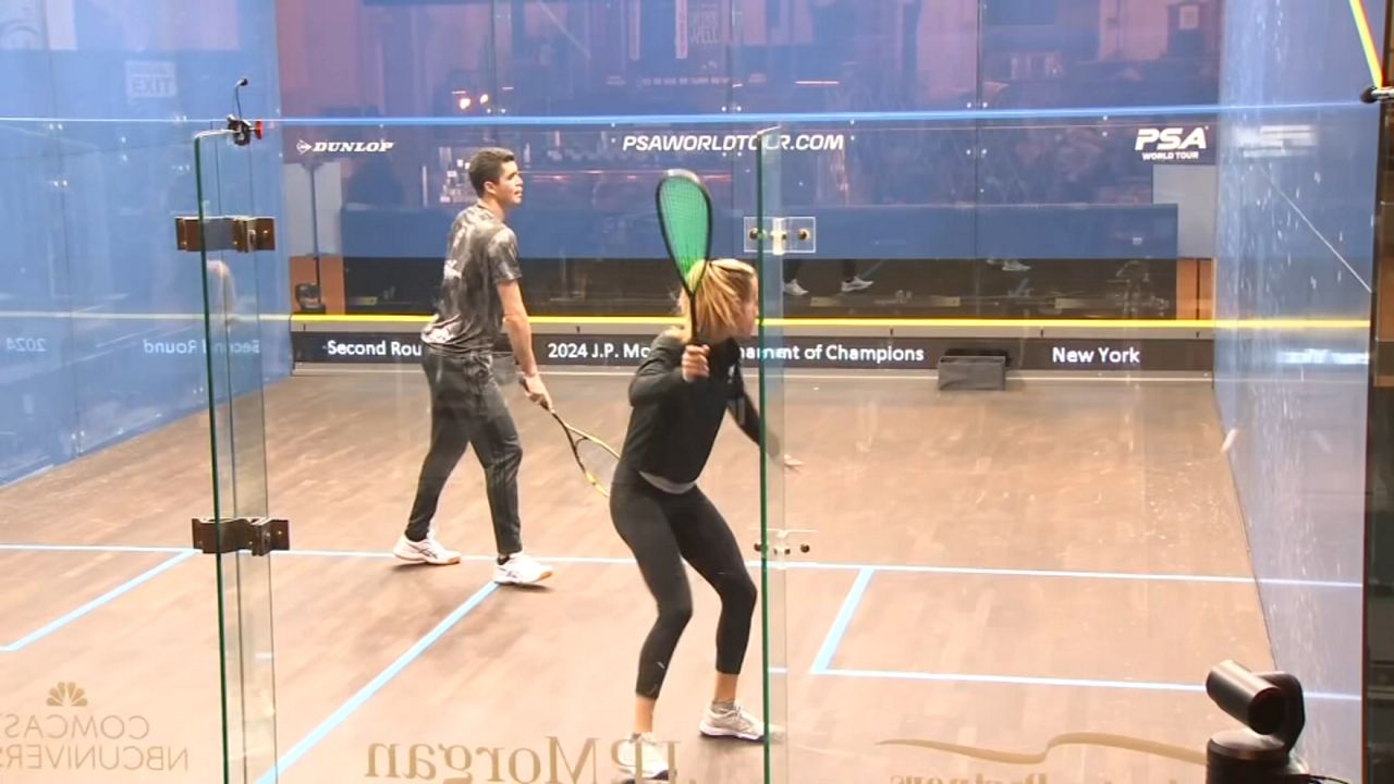 Latinoamericanos en torneo élite squash en Grand Central