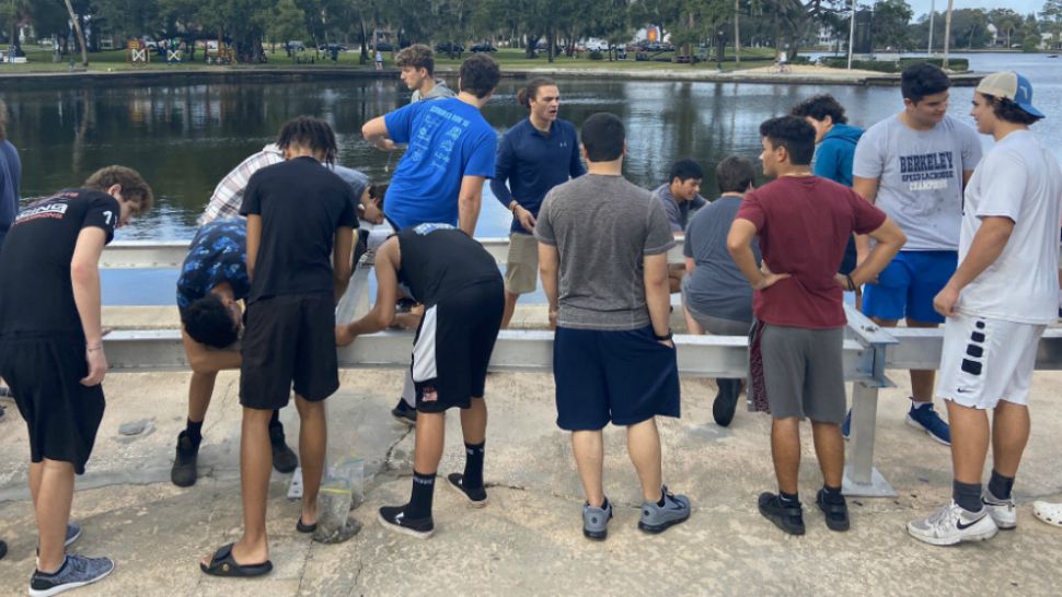 Divers Set Up Spring Bayou for Epiphany