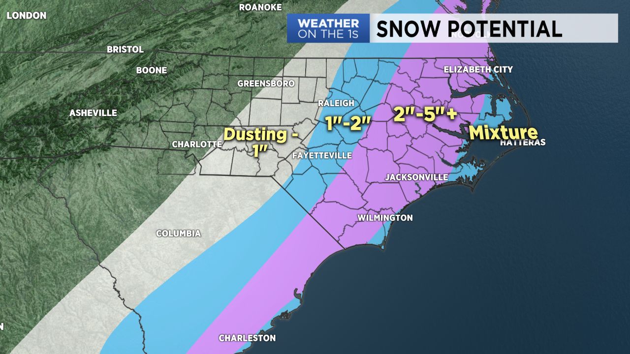 Winter storm aiming for parts of NC