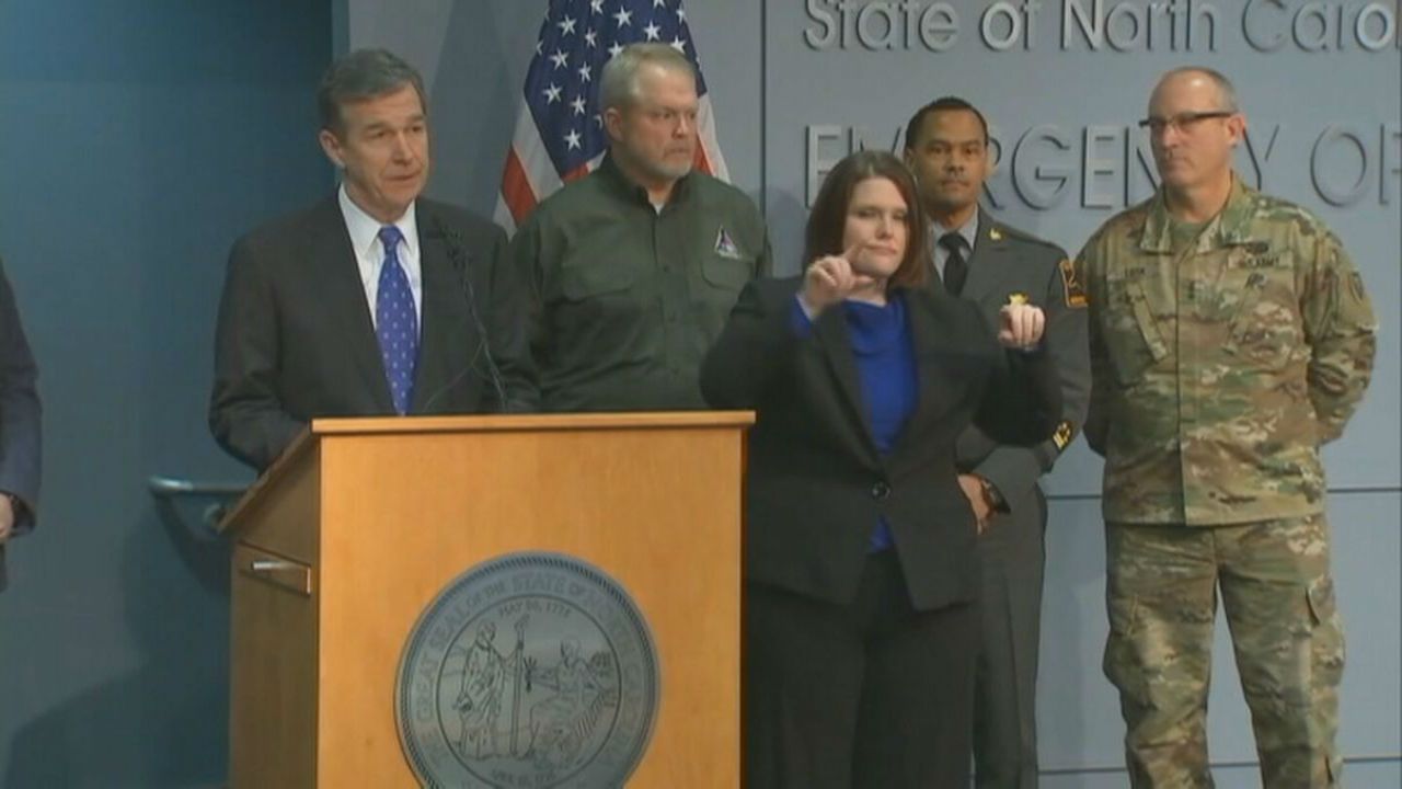 Gov. Cooper gives updates on North Carolina winter storm