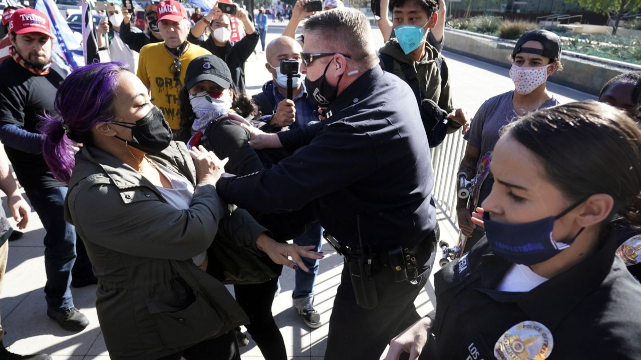 Six Arrested Amid Trump Protest in Downtown LA