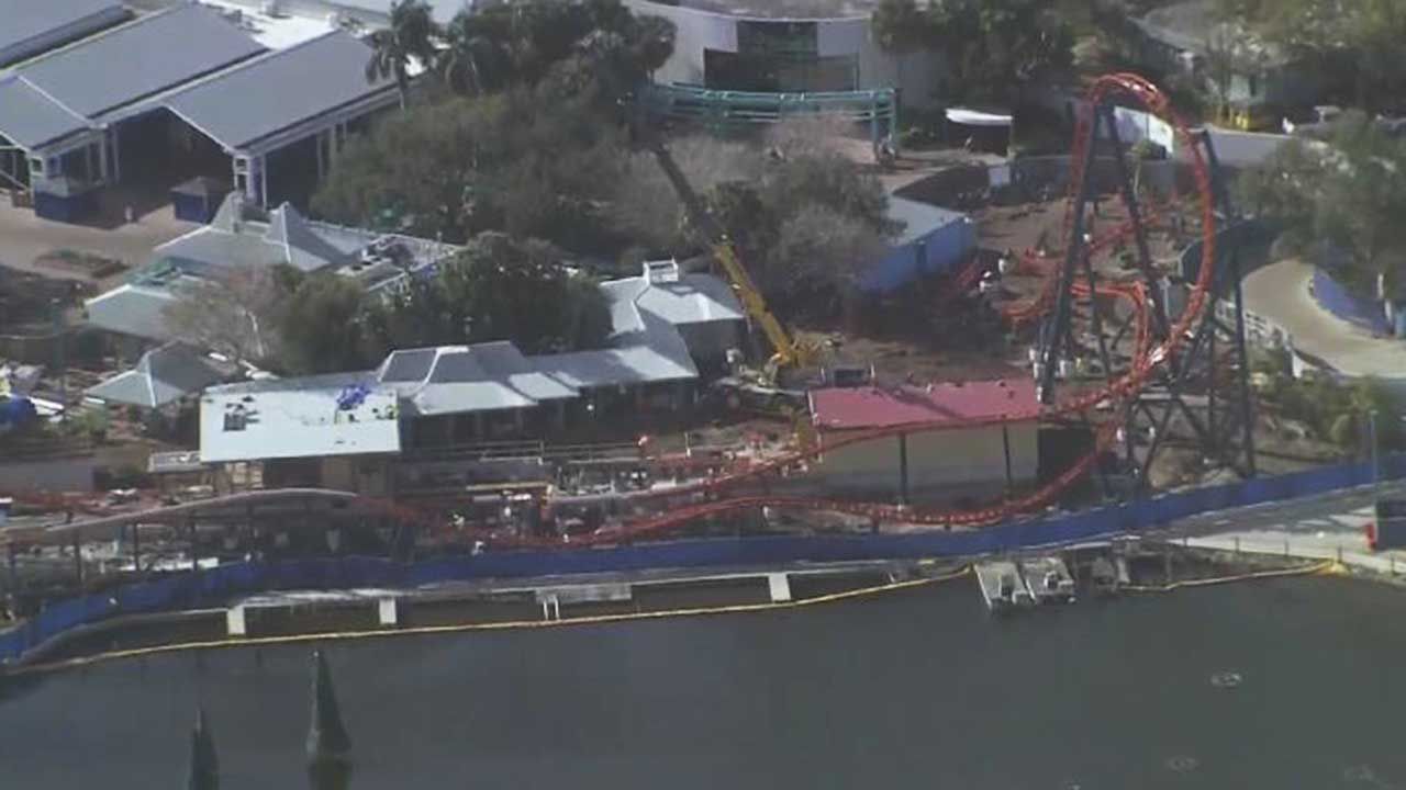 SeaWorld Orlando Ice Breaker Coaster Takes Shape