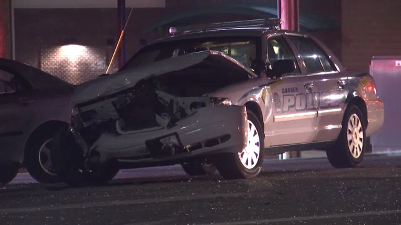 Garner police officer involved in crash