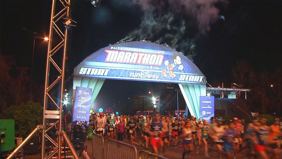 Runners Race 26.2 Miles Through Disney on Sunday