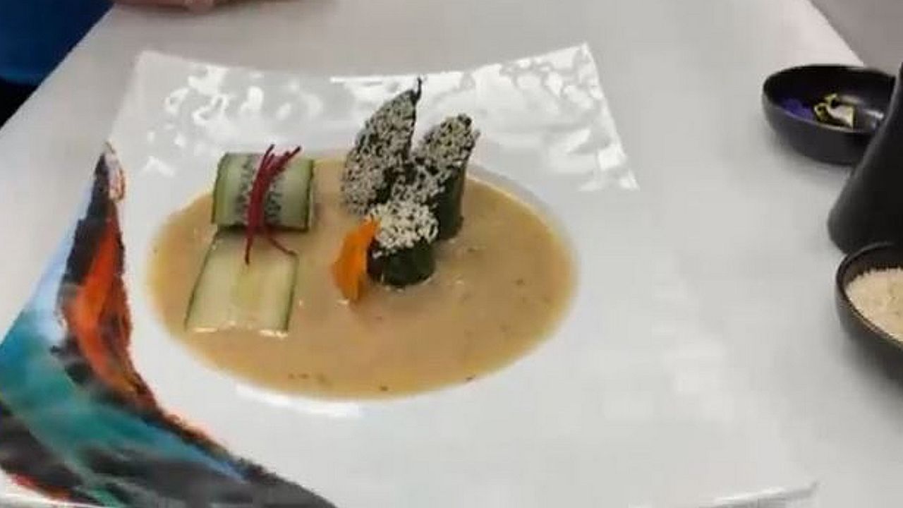 Spinach Oshitashi at Salt & the Cellar is sensory experience