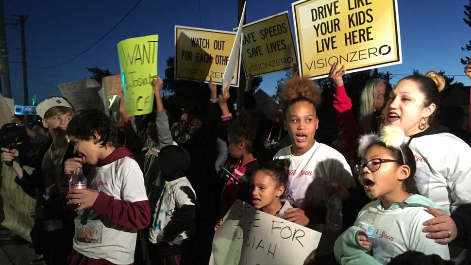 protesters death teen struck hillsborough deputy