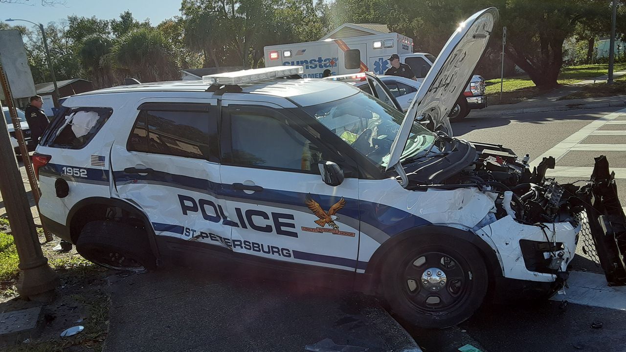 St Pete Police Cruiser Involved in Crash