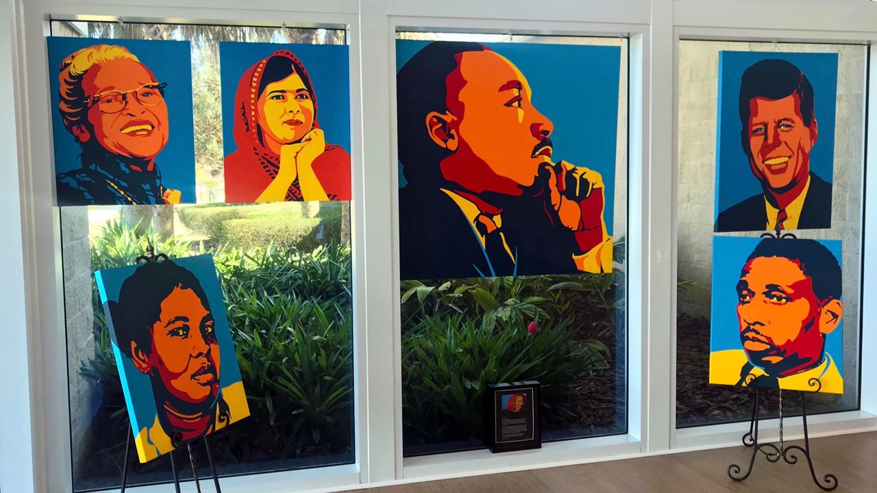 Brevard Artist Shares Her Artwork of Civil Rights Pioneers