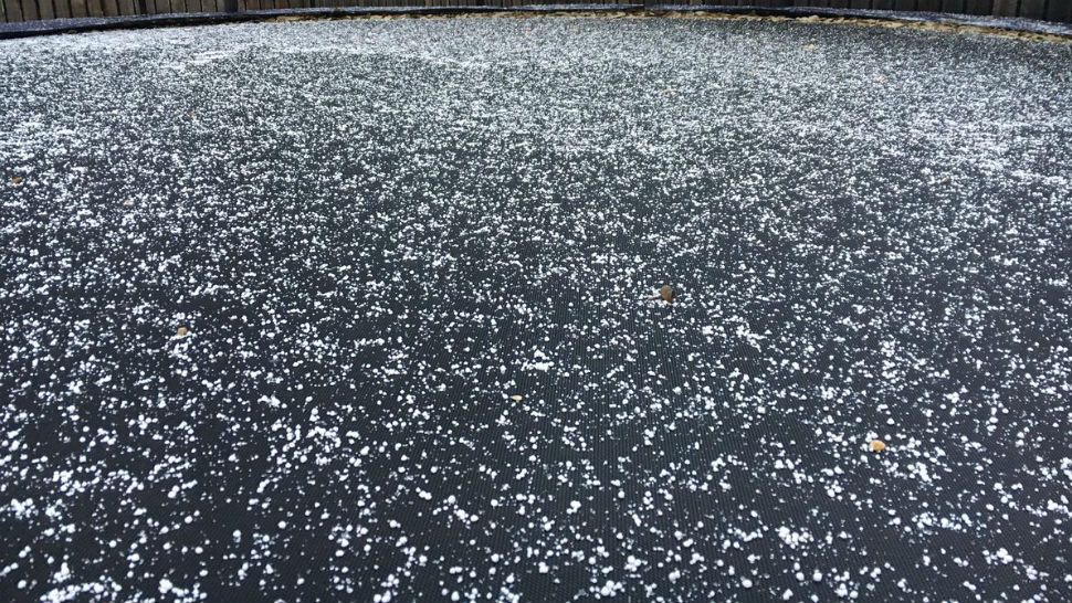 VIDEO: Hail Spotted in Austin Amid Freezing Weather