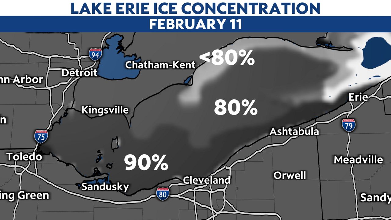 Lake Erie Ice Rapidly Expands