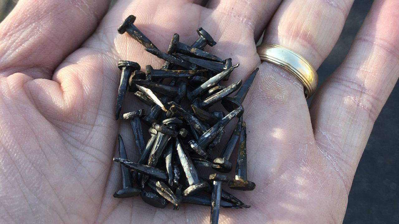 Tacks Found in Parking Lot of Hickory Police Department