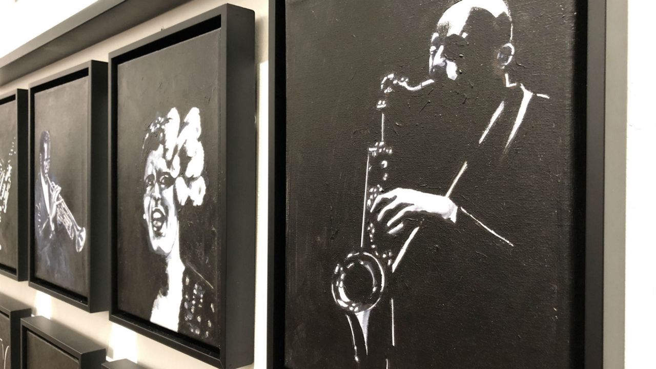 Iconic Designer Displays Personal Art Depicting Jazz Legends