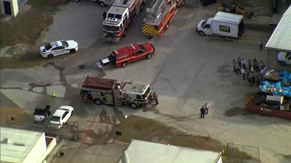 ucf contractor burned by chemicals