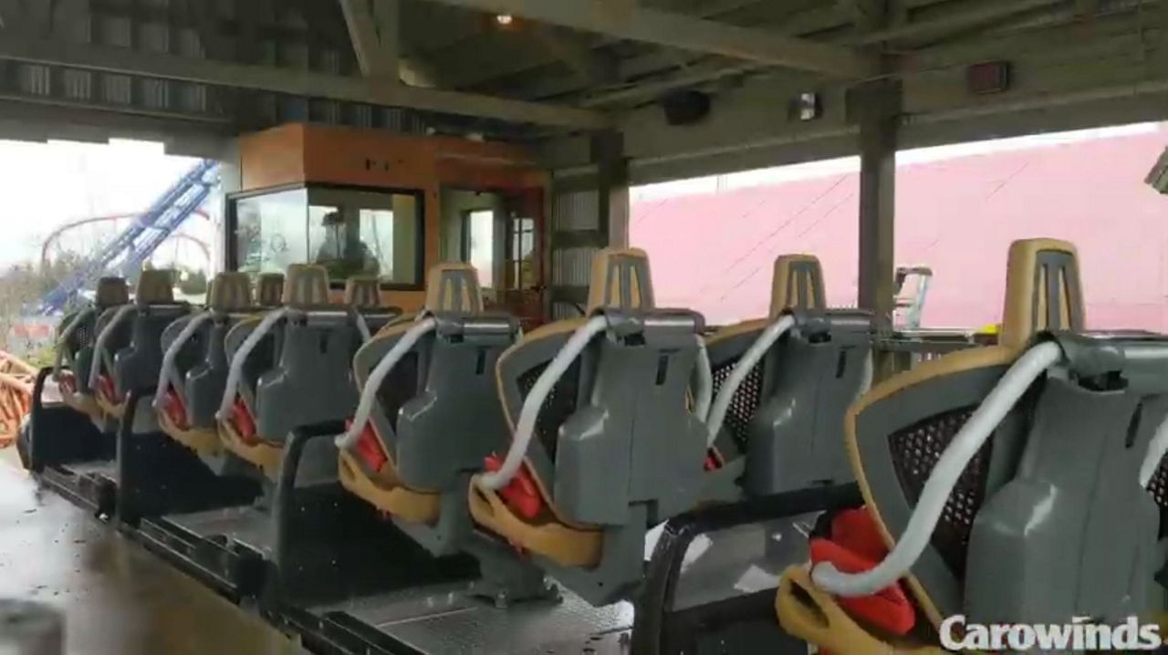 New Ride at Carowinds Rolls Out on Track