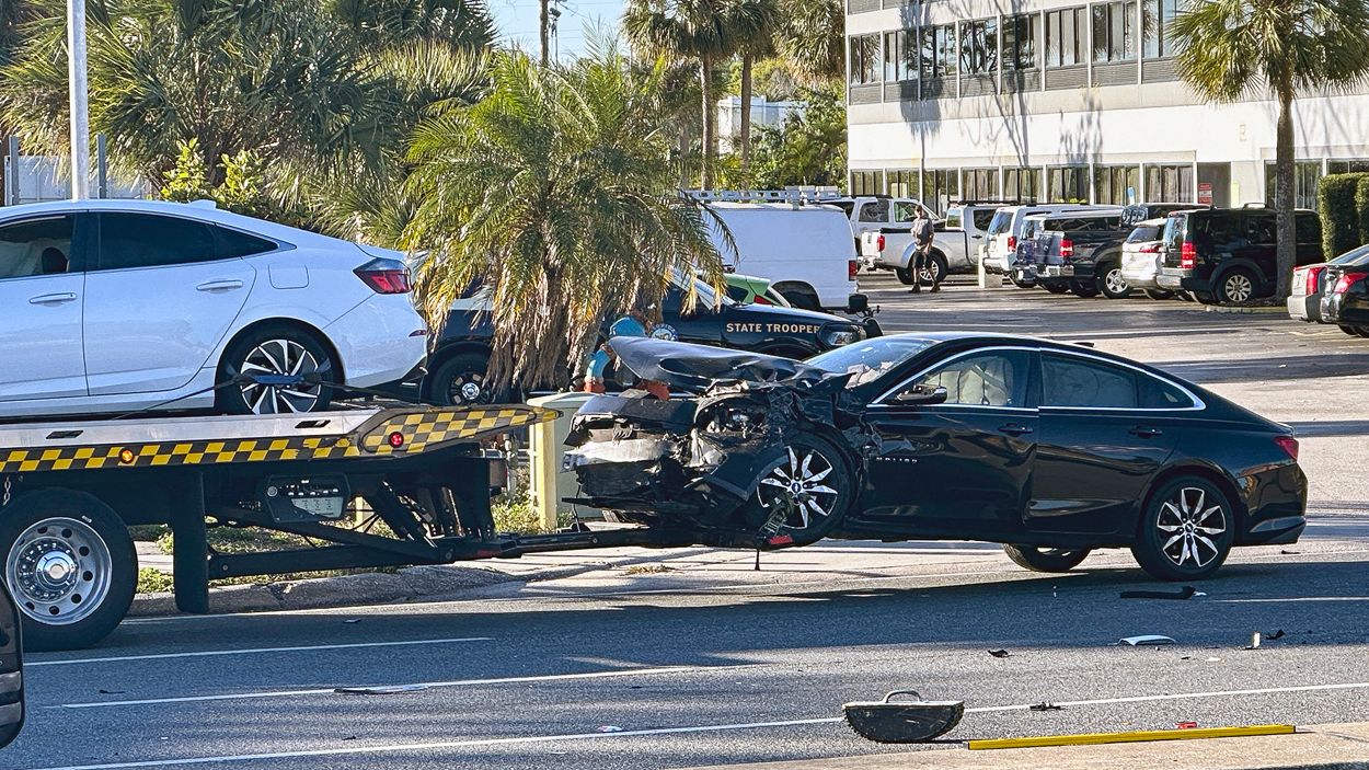 FHP says stolen vehicle chase ended in a crash on Lee Road