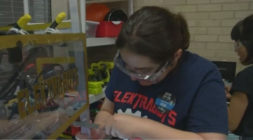 All-girl robotics team competes at major competition